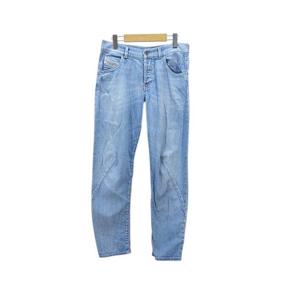 ディーゼル DIESEL DEBI 0066E デニムパンツ 26 青系 ブルー テーパード ストレッチ 刺繍  レディース【ブランド】ディーゼル DIESEL【表記サイズ】26【実寸サイズ】ウエスト：72cm　もも幅：26cm　裾幅：15...