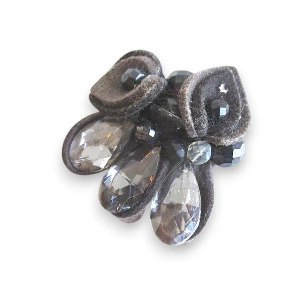 モスキーノチープアンドシック MOSCHINO CHEAP AND CHIC ビジュー クリスタル ブローチ ブラウン系 アクセサリー レディース【ブランド】モスキーノチープアンドシック MOSCHINO CHEAP AND CHIC【実寸...