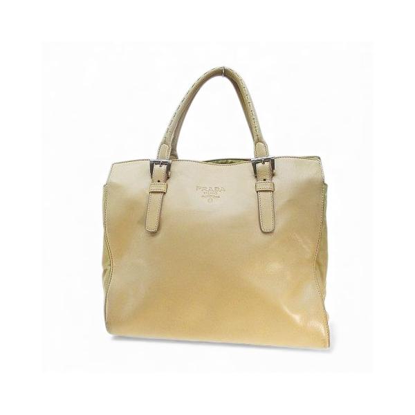 プラダ PRADA B5564 NAPPA CIPRIA トートバッグ ベージュ コンビ レザー イタリア製 レディース【ブランド】プラダ PRADA【実寸サイズ】持ち手の長さ：31cm　ヨコ：28cm　タテ：23cm　マチ：12cm　　【...