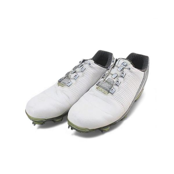 フットジョイ FootJoy D.N.A. DryJoys Next Advancement BOA  ホワイトカラー ゴルフシューズ メンズ【ブランド】フットジョイ FootJoy【表記サイズ】表記が薄れているため不明【実寸サイズ】最大幅...