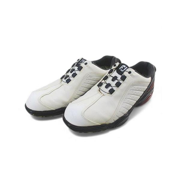 フットジョイ FootJoy 53211J FJ SPORT ゴルフシューズ 25.5cm ホワイト ブラック レッド  メンズ【ブランド】フットジョイ FootJoy【表記サイズ】25.5cm【実寸サイズ】最大幅：10cm　アウトソール：...