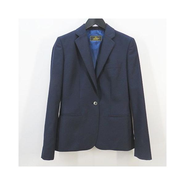 Vitale Barberis Canonico ヴィターレ・バルべリス・カノニコ 長袖 テーラージャケット 0 紺系 ネイビー 無地  レディース【表記サイズ】0【実寸サイズ】肩幅：38cm　身幅：42cm　袖丈：58cm　着丈：57cm...