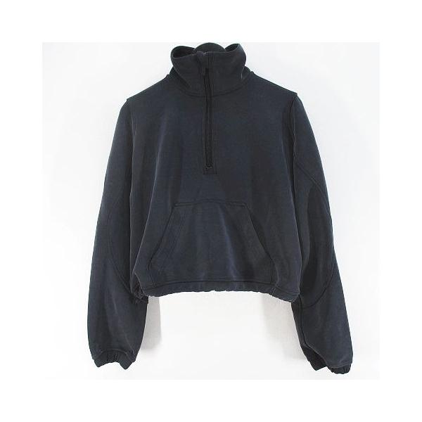 ルルレモン lululemon スポーツウェア ヨガ アクティブウェア LW31DXS 長袖 ラッシュド ソフトストーム ハーフジップ 0 ブルーグレー ロゴ プリント ストレッチ【ブランド】ルルレモン lululemon【表記サイズ】0【...