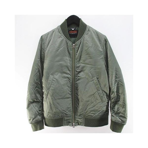 フリークスストア FREAKS STORE サーモア Thermore MA-1 ミリタリー ジャケット ブルゾン S 緑系 カーキ 中綿 ダブルジップ リブ 裏地 メンズ【ブランド】フリークスストア FREAKS STORE【表記サイズ】...