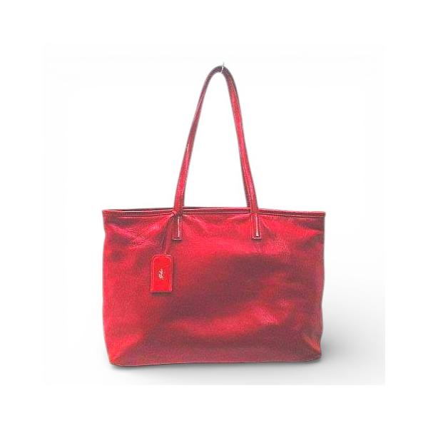 BUSINESS LEATHER FACTORY ビジネスレザーファクトリー トートバッグ レッド 赤  レザー レディース【実寸サイズ】持ち手の長さ：59cm　ヨコ：39cm　タテ：25cm　マチ：10cm　　【素材】レザー【色】レッド ...