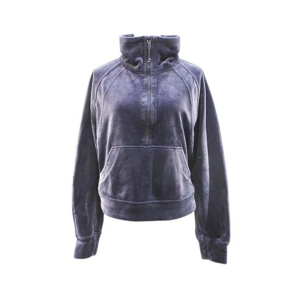 ルルレモン lululemon スポーツウェア スキューバ オーバーサイズ ファネルネック ベルベット トレーナー XS/S 紫系 パープル ハーフジップ 刺繍 サムホール【ブランド】ルルレモン lululemon【表記サイズ】XS/S【実...