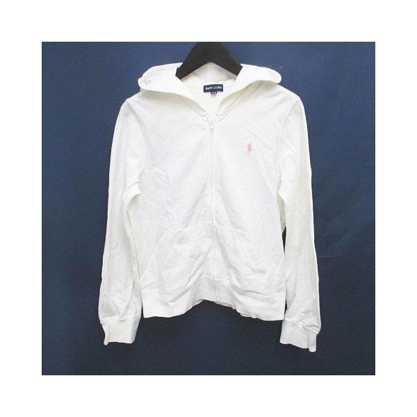 ラルフローレン RALPH LAUREN 長袖 パーカー ジャケット 160 白系 ホワイト ロゴ 刺繍 ジップアップ ブルゾン キッズ【ブランド】ラルフローレン RALPH LAUREN【表記サイズ】160【実寸サイズ】肩幅：33cm　身...