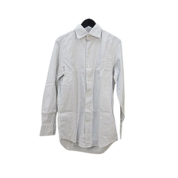 イタルスタイル ITAL STYLE SHIRT 長袖 ワイシャツ 37-80 ストライプ柄 胸ポケット レディース【表記サイズ】37-80【実寸サイズ】肩幅：41cm　身幅：49cm　着丈：76cm　袖丈：56cm　　【素材】綿 100％...