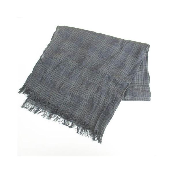 トレジュール Tous Les Jours チェック柄 ストール マフラー ショール 灰系 グレー 日本製 カットオフ レディース【ブランド】トレジュール Tous Les Jours【実寸サイズ】全長（フリンジ含まず）：172cm　幅：7...
