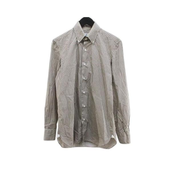 ユナイテッドアローズ UNITED ARROWS エリコフォルミコラ Errico Formicola Napoli 長袖 シャツ M ベージュ フラワー 総柄 ボタンダウン イタリア製 メンズ【ブランド】ユナイテッドアローズ UNITED...