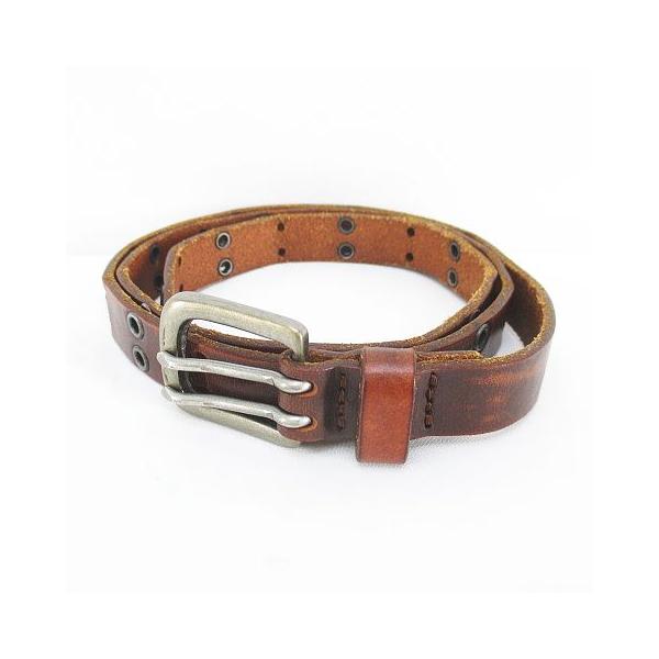 ヴィアバスストップ VIA BUS STOP 細ベルト プレートベルト レザー 本革 85 茶系 ブラウン イタリア製 レディース【ブランド】ヴィアバスストップ VIA BUS STOP【表記サイズ】85【実寸サイズ】最小ウエスト：15cm...