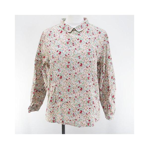 オールオブミー all of me 花柄 フラワー 長袖 カットソー ブラウス F ピンク系 日本製 レディース【表記サイズ】F【実寸サイズ】肩幅：37cm　身幅：47cm　着丈：54cm　袖丈：53cm　　【素材】綿 100％【色】ピンク...