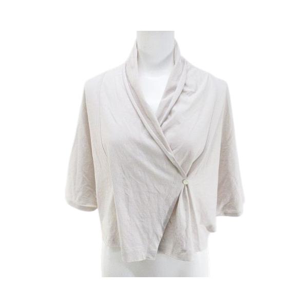 クローチェクロス CROCE CROSS 五分袖 シャツカーディガン ドルマン ピンク系 日本製 ストレッチ 無地 レディース【実寸サイズ】着丈：41cm　ゆき丈：50cm　裾幅：50cm　　【素材】コットン 100％【色】ピンク系（画像参...