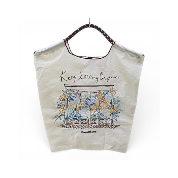 Ball &amp;Chain コスメキッチン HIDEAKI MIHARA 店舗限定  コラボバッグ エコバッグ アイボリー  レディース【実寸サイズ】持ち手の長さ：20cm　ヨコ：41cm　タテ：38cm　マチ：9cm　　【素材】ナイロ...