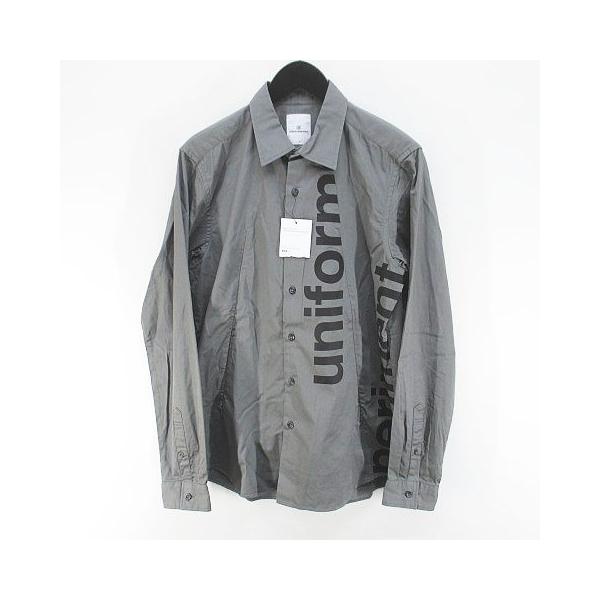 未使用品 ユニフォームエクスペリメント uniform experiment UE-192013 ギャバジン ポケット レギュラーカラー シャツ 長袖 シャツ 1【ブランド】ユニフォームエクスペリメント uniform experiment...