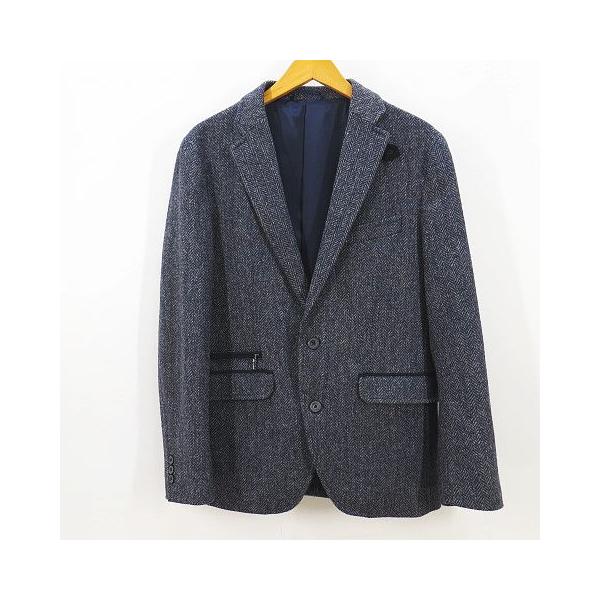 ジョセフアブード JOSEPH ABBOUD 長袖 テーラード シングル ジャケット M グレー系 ツイード 内ポケット サイドポケットバックスリット メンズ【ブランド】ジョセフアブード JOSEPH ABBOUD【表記サイズ】M【実寸サイ...