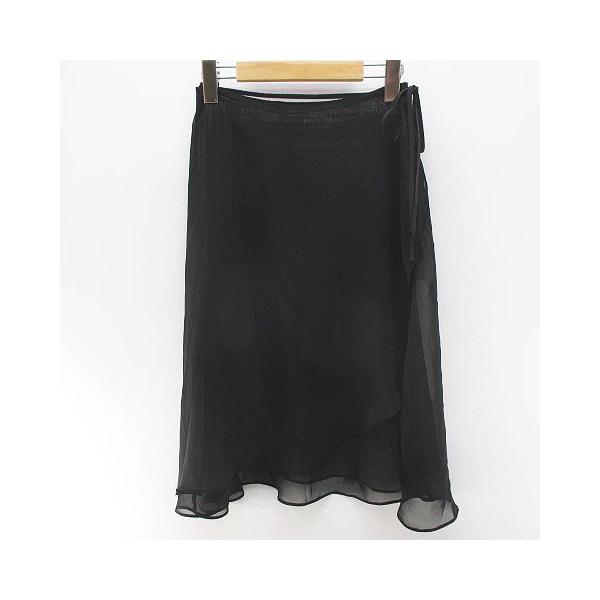 未使用品 ドゥッシュドゥッスゥ Dessus Dessous バレエ 巻きスカート バレエスカート ロング丈 F 黒系 ブラック 無地 シースルー タグ付 レディース【表記サイズ】F【実寸サイズ】ウエスト：64cm　ヒップ：52cm　スカー...