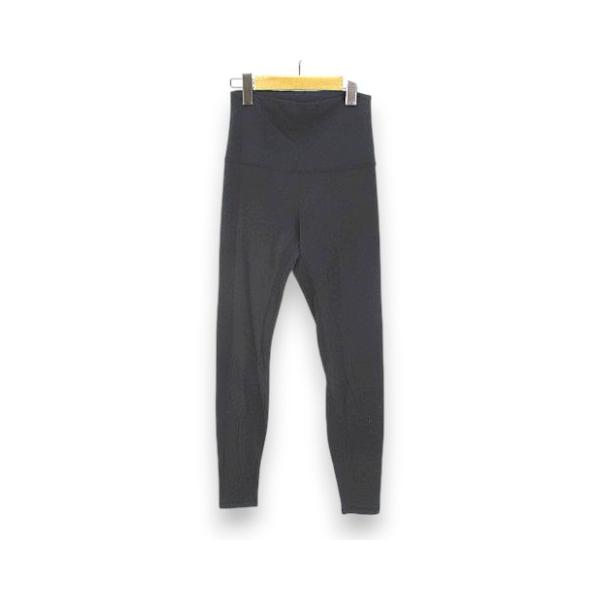ルルレモン lululemon ヨガウェア ロング丈 レギンス スパッツ 黒系 ブラック ストレッチ ロゴ プリント レディース【ブランド】ルルレモン lululemon【実寸サイズ】ウエスト：60cm　もも幅：23cm　裾幅：10cm　股...