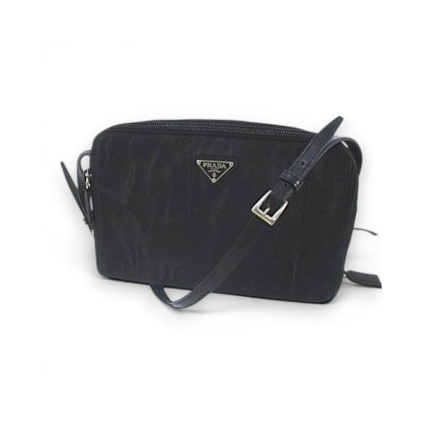 プラダ PRADA B6559 ショルダーバッグ クロスボディ 斜めがけ 多機能 カードケース ブラック 黒系  レディース【ブランド】プラダ PRADA【実寸サイズ】ヨコ：21cm　タテ：13cm　マチ：5cm　ショルダーの長さ：120c...