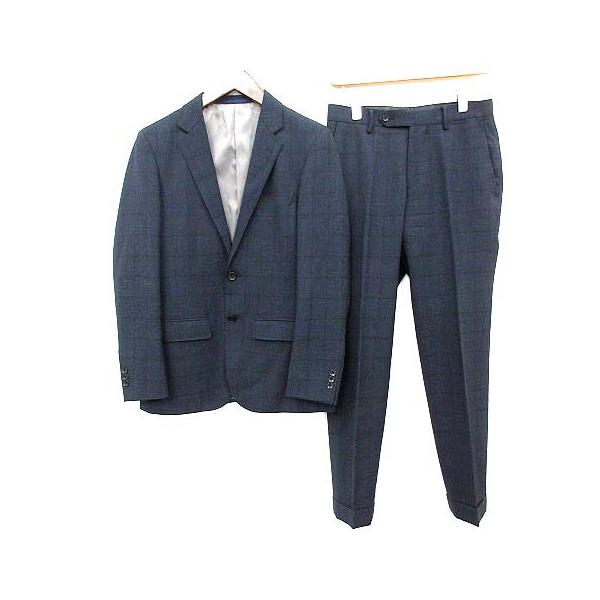 【中古】エディフィス EDIFICE スーツ セットアップ LANIFICIO PAULO OLIVEIRA  ジャケット パンツ 42 ネイビー /☆G メンズ 【ベクトル 古着】【ブランド】エディフィス EDIFICE【表記サイズ】42...