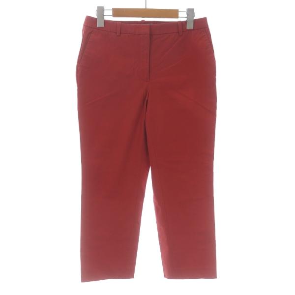 セオリーリュクス theory luxe 20SS STRETCH COTTON SOMI ストレートクロップドパンツ センタープレス 40 L 赤 0106451 /SI50【ブランド】セオリーリュクス theory luxe【表記サイズ...