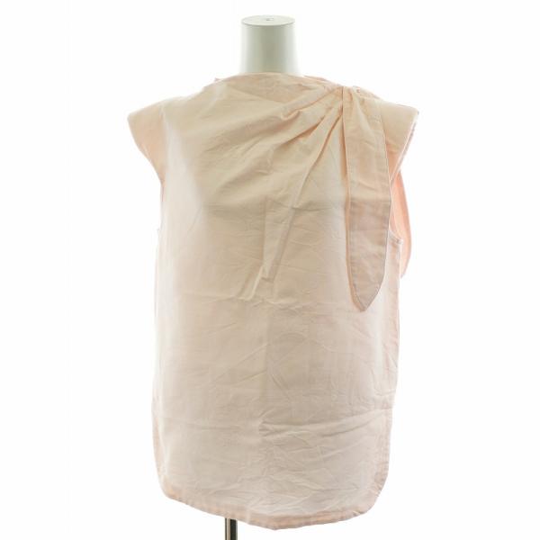 メーア MEER. シャツ ブラウス ノースリーブ コットン ピンク /AN16 レディース【表記サイズ】サイズ表記なし(実寸サイズをご参考ください。)【実寸サイズ】身幅：約46cm　総丈：約64.5cm　　【素材】コットン100％【色】ピ...