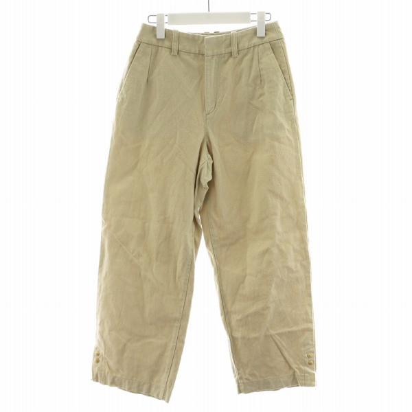 パラスパレス Pallas Palace パンツ ジッパーフライ コットン 2 M アイボリー /AN43 レディース【ブランド】パラスパレス Pallas Palace【表記サイズ】2(日本表記M相当)【実寸サイズ】ウエスト：約68cm　...
