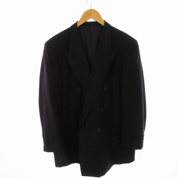 ヒッキーフリーマン HICKEY FREEMAN テーラードジャケット ブレザー ダブル ストライプ 紺 ネイビー S015508 /EE メンズ【表記サイズ】サイズ表記なし(実寸サイズをご参考ください。)【実寸サイズ】肩幅：約47cm　身...