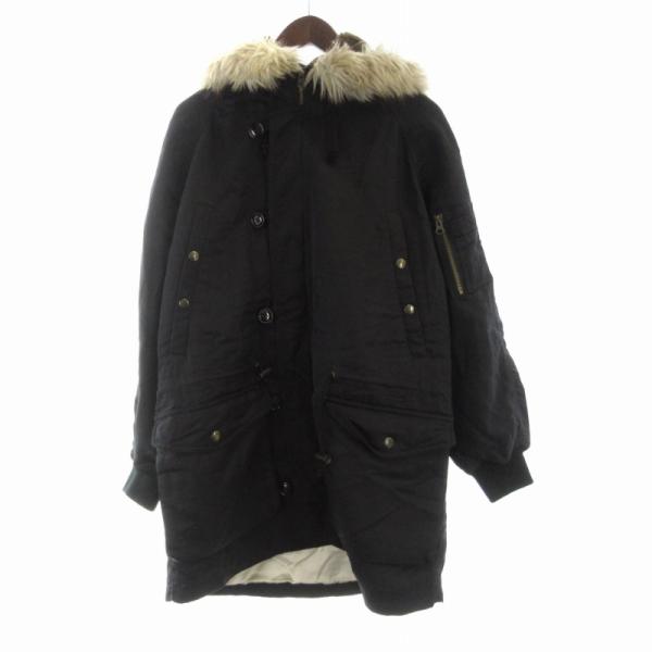 パッゾ PAZZO モッズコート フーディー フェイクファー アウター 黒 ブラック /RO メンズ【ブランド】パッゾ PAZZO【表記サイズ】サイズ表記なし(実寸サイズをご参考ください。)【実寸サイズ】身幅：約64cm　着丈：約81cm　...