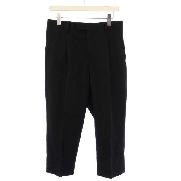 ワコマリア WACKO MARIA GUILTY PARTIES 1タック スラックス パンツ ウール S ブラック /KH メンズ【ブランド】ワコマリア WACKO MARIA【表記サイズ】S【実寸サイズ】ウエスト：76cm　もも幅：28...