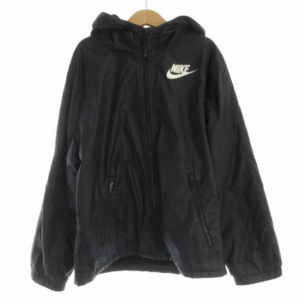 ナイキ NIKE 子供服 ジュニア ジップアップパーカー ジャケット ロゴ M 140 紺 ネイビー CU9152-010 /RO レディース【ブランド】ナイキ NIKE【表記サイズ】M(140)【実寸サイズ】肩幅：約37cm　身幅：約45...