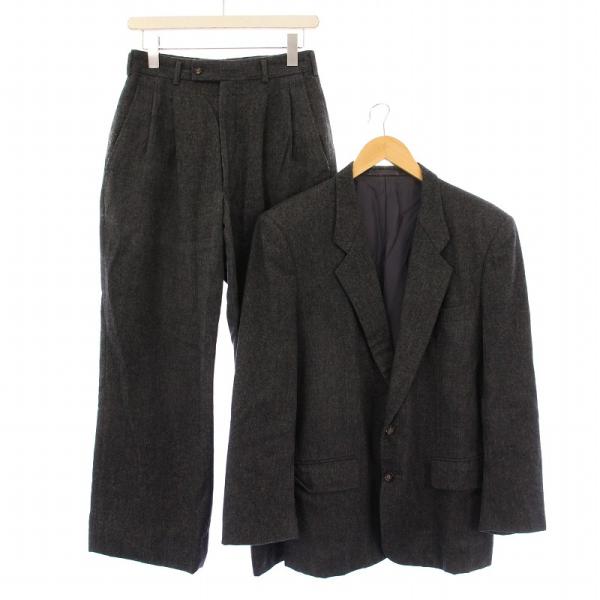 コムデギャルソンオム ヴィンテージ デカオム シングルスーツ セットアップ テーラードジャケット テーパードパンツ S グレー【ブランド】コムデギャルソンオム COMME des GARCONS HOMME【表記サイズ】S【実寸サイズ】ジャ...