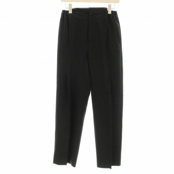 アメリヴィンテージ 22SS DIMENSIONAL TUCK PANTS ストレートパンツ タック ジップフライ M 黒 ブラック 01210850650【ブランド】アメリヴィンテージ Ameri VINTAGE【表記サイズ】M【実寸サイ...