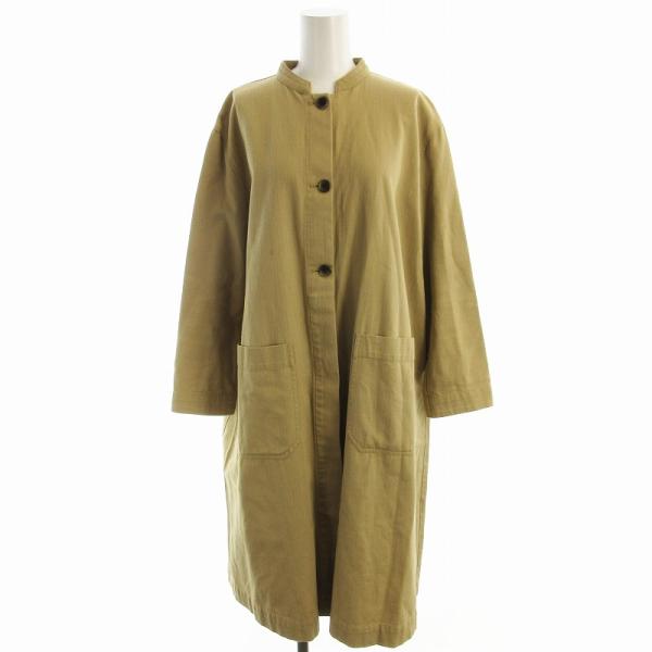 ビュルデサボン bulle de savon ノーカラーコート ロング F ベージュ 03-01-CO-002-19-1 /EE レディース【ブランド】ビュルデサボン bulle de savon【表記サイズ】F【実寸サイズ】肩幅：約44c...