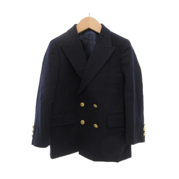 ジェイプレス J.PRESS NEW HAVEN CAMBRIDGE テーラードジャケット ブレザー ダブル ウール 115 紺 ネイビー 金ボタン【ブランド】ジェイプレス J.PRESS【表記サイズ】115【実寸サイズ】肩幅：30cm　身...
