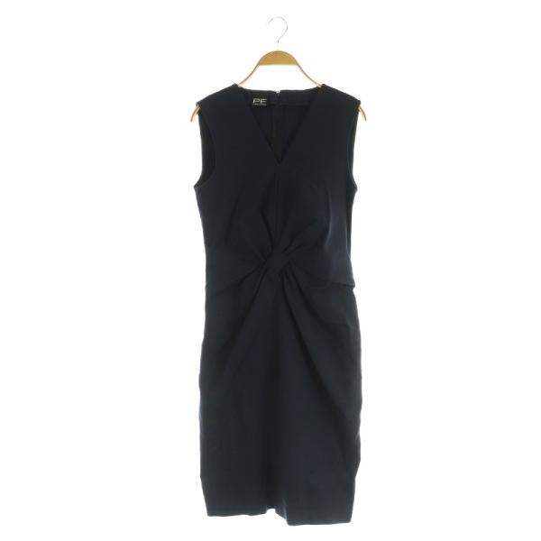 パオラフラーニ PAOLA FRANI ノースリーブ ワンピース ロング ストレッチ I40 ネイビー /MY ■OS レディース【ブランド】パオラフラーニ PAOLA FRANI【表記サイズ】I40【実寸サイズ】身幅：40cm　総丈：10...