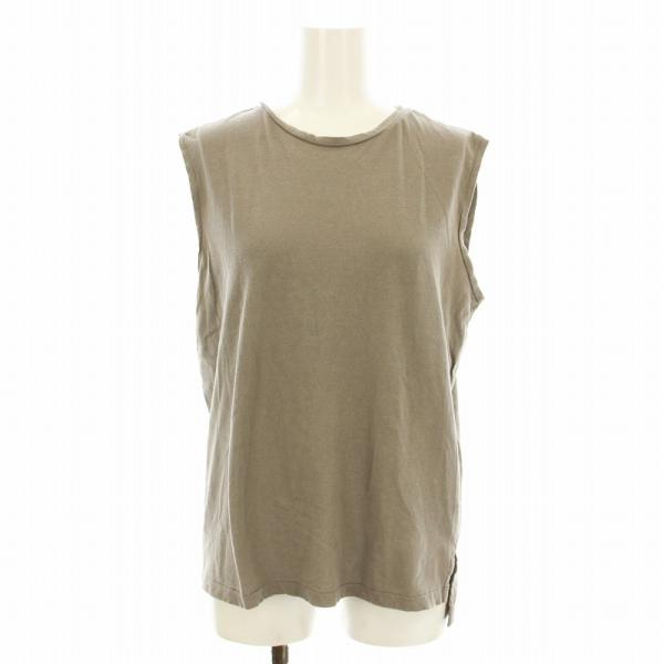 グレーコード GREYCHORD LOOSE TANK TOP タンクトップ カットソー ノースリーブ 1 グレージュ 222GC0206EGR【表記サイズ】1【実寸サイズ】身幅：46cm　総丈：61cm　　【素材】綿【色】グレージュ【状態...