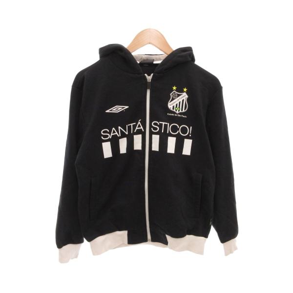 アンブロ UMBRO ジップアップパーカー S 紺 ネイビー 白 ホワイト SANT? STICO! Santos FC エンブレム /FF メンズ【ブランド】アンブロ UMBRO【表記サイズ】S【実寸サイズ】肩幅：47cm　身幅：51cm...