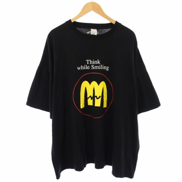 ミンナノ MIN-NANO フルーツオブザルーム FRUIT OF THE ROOM Think while Smiling Tシャツ 半袖 3XL 黒 /TK メンズ【表記サイズ】3XL【実寸サイズ】身幅：68cm　着丈：77cm　ゆき丈...