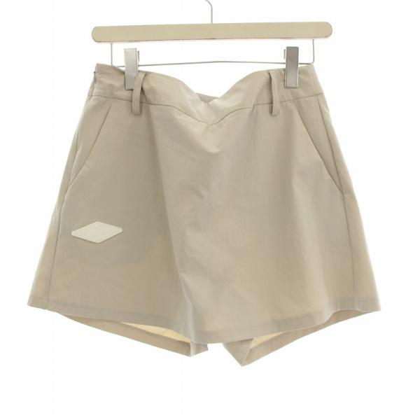 エルグワン HERG1 ショートパンツ 2WAYラップベルト 2 ベージュ GW23PR41 /OR レディース【表記サイズ】2【実寸サイズ】ウエスト：約74cm　もも幅：約29cm　裾幅：約27cm　股上：約31cm　股下：約12cm　　...