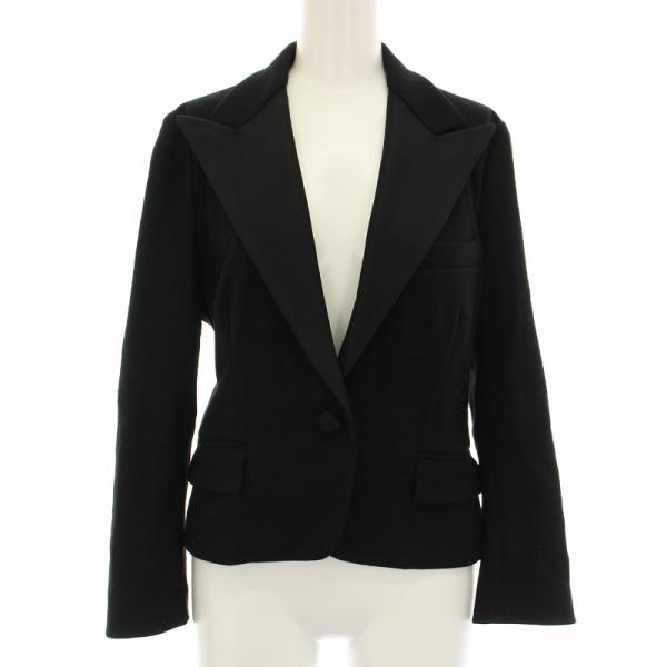 ラルフローレン RALPH LAUREN テーラードジャケット ウール L 黒 KJ RL HW 23 01 /RR レディース【ブランド】ラルフローレン RALPH LAUREN【表記サイズ】L【実寸サイズ】肩幅：36cm　身幅：41cm...