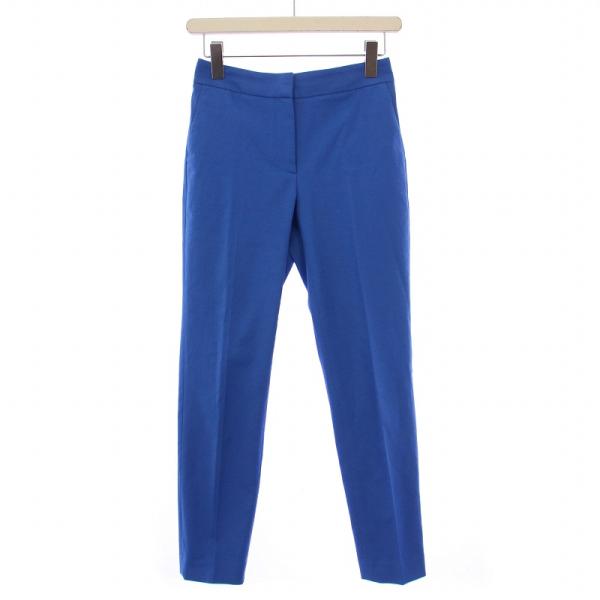 セオリーリュクス theory luxe COTTON LINEN STRETCH PENNA コットンリネンテーパードパンツ ジップフライ 34 青 レディース【ブランド】セオリーリュクス theory luxe【表記サイズ】34【実寸サ...