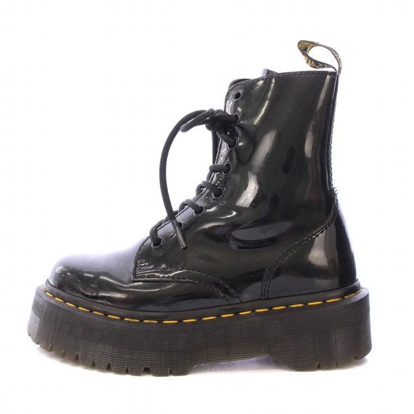 ドクターマーチン DR.MARTENS JADON ショートブーツ レースアップ エナメル 厚底 タンクソール サイドファスナー UK3 黒 KV11V【ブランド】ドクターマーチン DR.MARTENS【表記サイズ】UK3【実寸サイズ】履き...