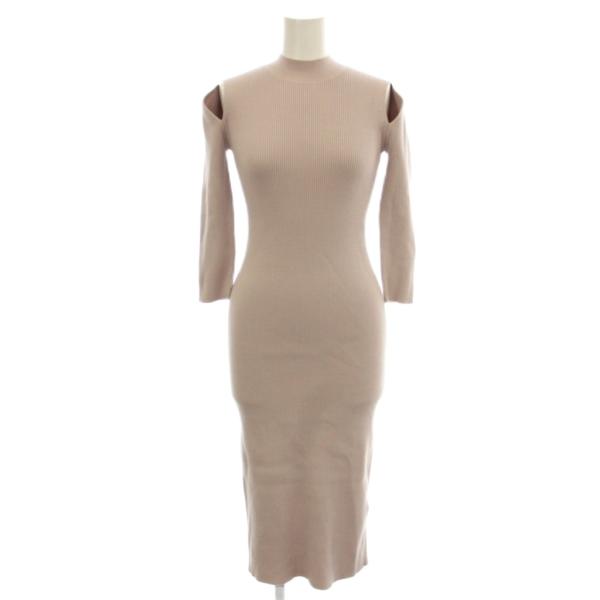 ミシェルマカロン michell Macaron 肩あき リブ ニットワンピース SJJ0175C ハイネック 長袖 タイト F ピンク【ブランド】ミシェルマカロン michell Macaron【表記サイズ】F/実寸サイズをご参考ください...