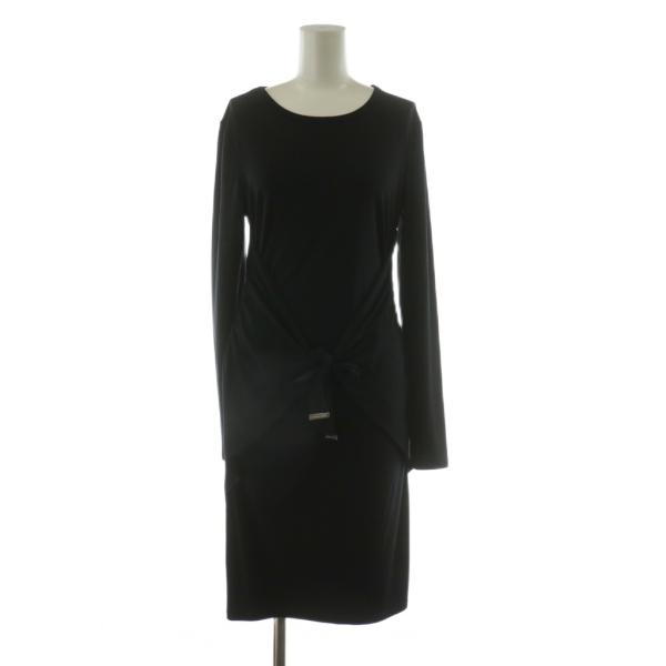 マイケルマイケルコース Michael michael kors ワンピース ひざ丈 長袖 リボン ストレッチ S ブラック JF88XAU3TW /NQ レディース【ブランド】マイケルマイケルコース Michael michael kor...