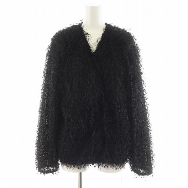 未使用品 エーピーストゥディオ AP STUDIO 24AW フェザーニットジャケット F 黒 ブラック 24010586730030 /AN30 レディース【ブランド】エーピーストゥディオ AP STUDIO【表記サイズ】F【実寸サイズ】...