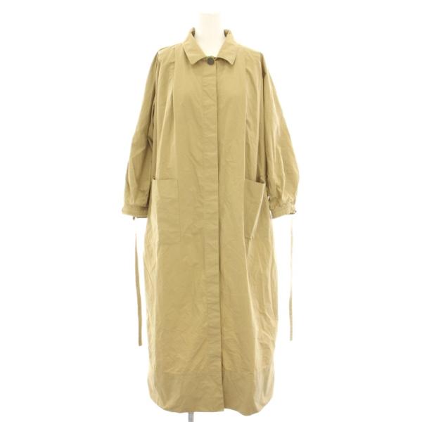 ザ キュアー ユウコ クロサワ THE CURE YUKO KUROSAWA シャツワンピース ロング 長袖 1 ベージュ KUF-013 /YT レディース【表記サイズ】1【実寸サイズ】身幅：約64cm　着丈：約121cm　ゆき丈：約70...