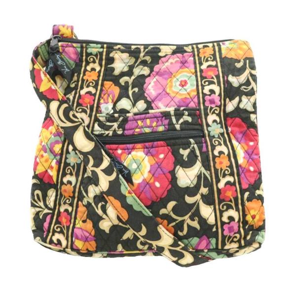 ヴェラブラッドリー Vera Bradley ショルダーバッグ 花柄 マルチカラー 黒 ブラック ピンク /SS ■OS レディース【実寸サイズ】持ち手の長さ：-cm　ヨコ：約28cm　タテ：約27cm　マチ：約4.5cm　ショルダーの長さ...