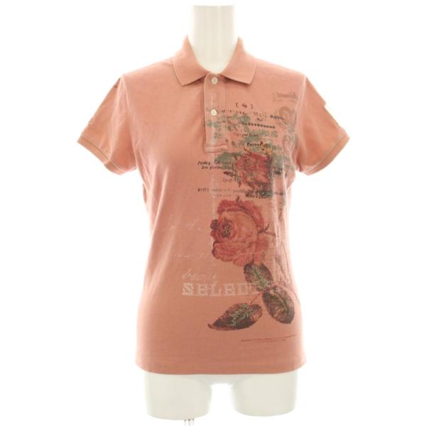 ラルフローレン RALPH LAUREN THE SKINNY ROLO ポロシャツ カットソー 薔薇モチーフ 刺繍 半袖 M サーモンピンク 2433 /HN【ブランド】ラルフローレン RALPH LAUREN【表記サイズ】M【実寸サイズ...