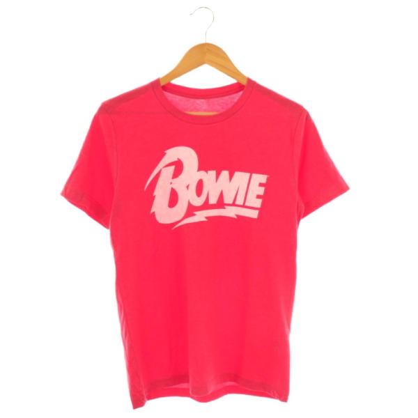 BLUESCENTRIC ブルースセントリック Tシャツ カットソー 半袖 M 赤 レッド /AT ■OS レディース【表記サイズ】M【実寸サイズ】肩幅：39cm　身幅：43cm　着丈：70cm　袖丈：20cm　　【素材】綿 ポリエステル【...